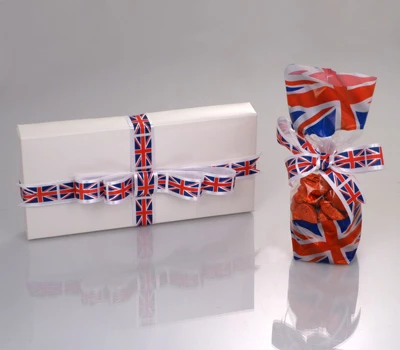 Union Jack Flag Satin Ribbon | Keylink Limited